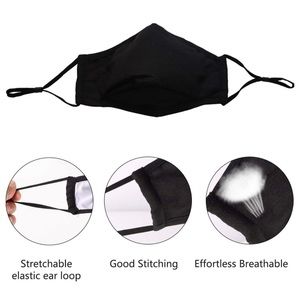Baubld | Accessories | Black Reusable Face Mask Wfilter Pocket Filters ...